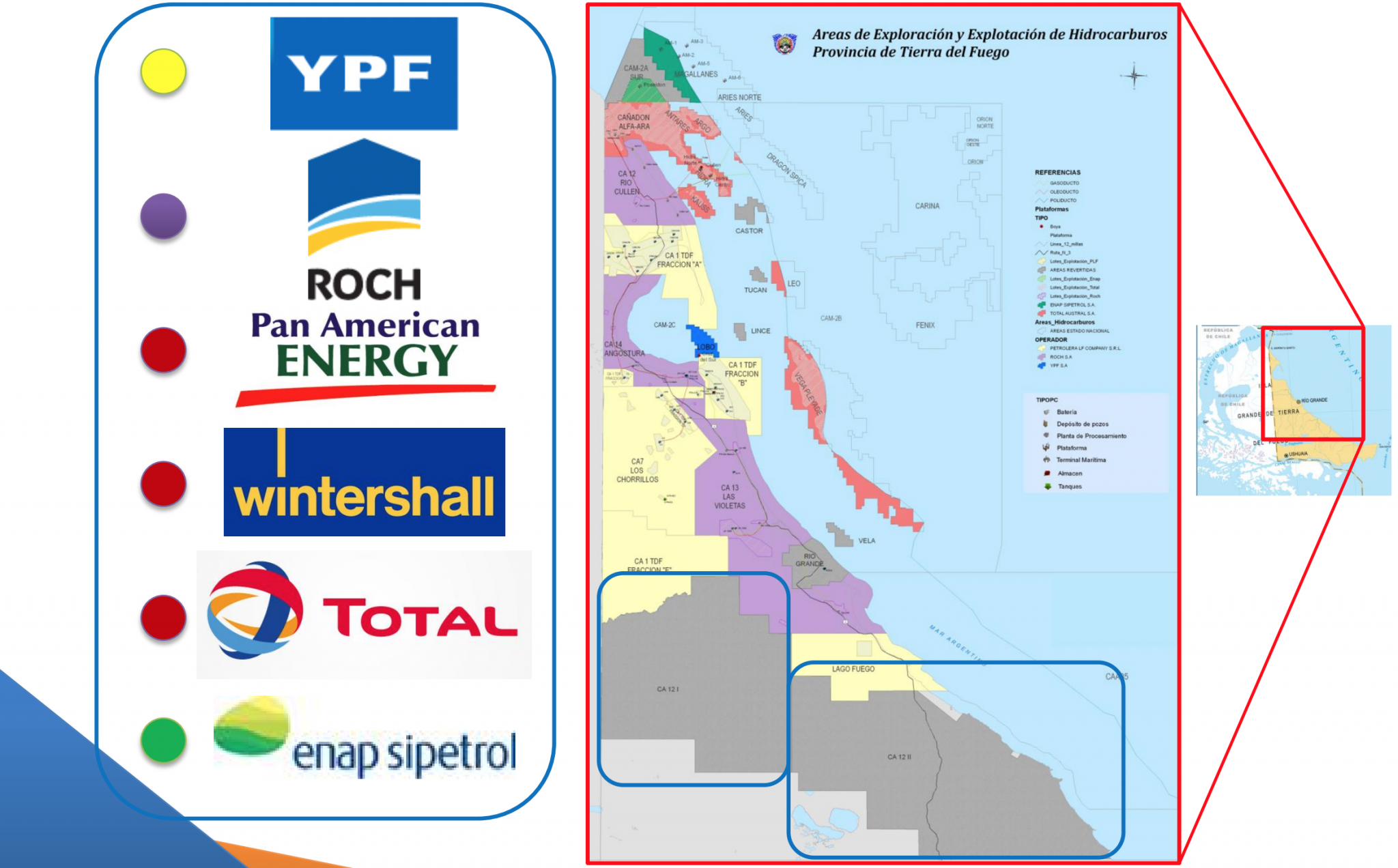 Prorrogan concesión de áreas en la cuenca austral al consorcio que ...
